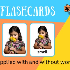 VERBS Flashcards Printable Cards Speech Therapy Speech - Etsy Canada