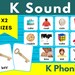 K Phonic K Sound Printable Speech Sound Cards Phonics Word Lists ...