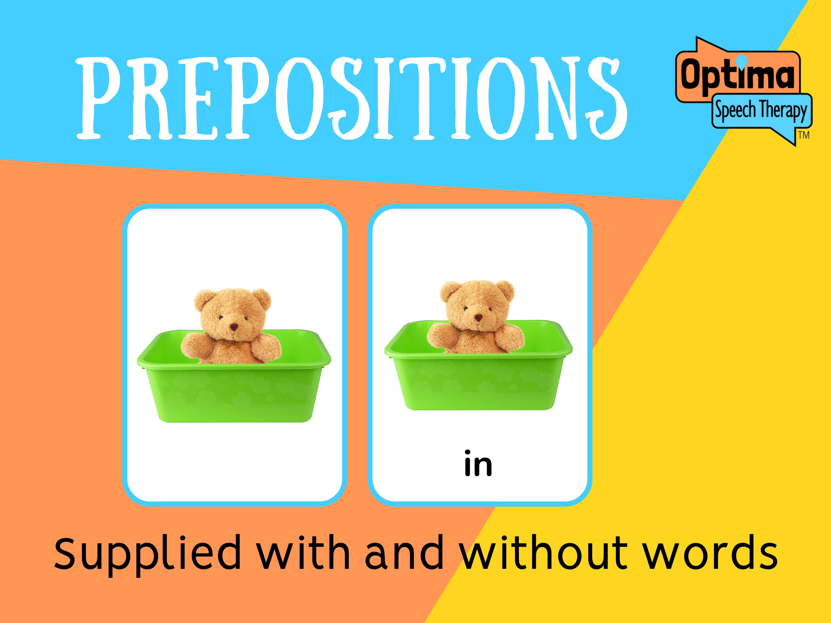 PREPOSITION Flashcards Printable Cards Speech Therapy | Etsy Australia