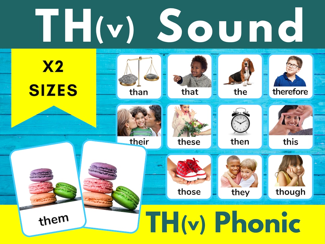 TH Phonic TH Sound Printable Speech Sound Cards Phonics Word Lists ...