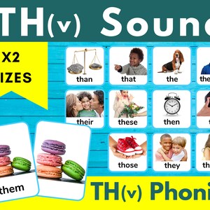 TH Phonic TH Sound Printable Speech Sound Cards Phonics Word Lists ...