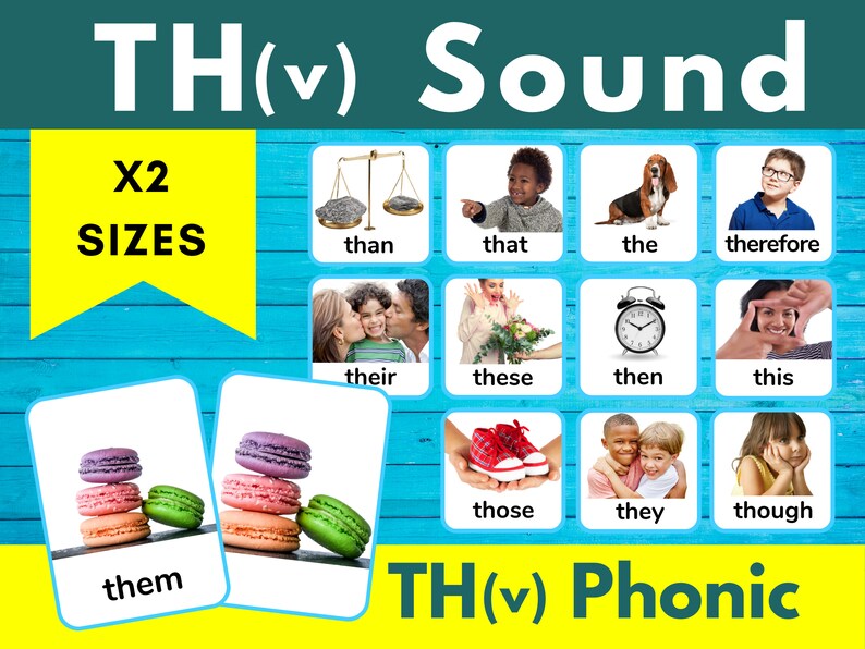 TH Phonic TH Sound Printable Speech Sound Cards Phonics Word Lists ...