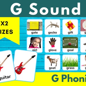 G Phonic G Sound Printable Speech Sound Cards Phonics Word Lists ...