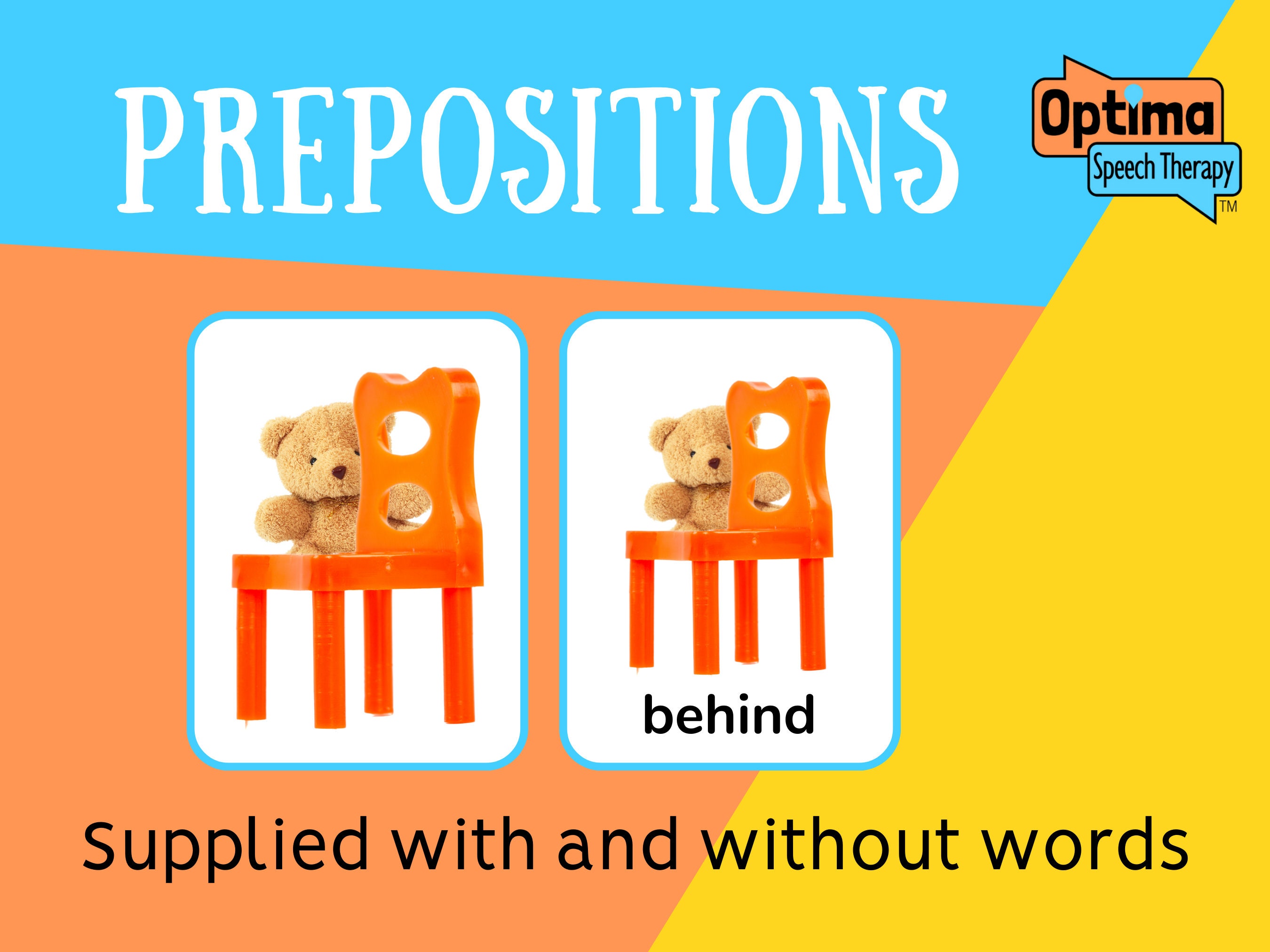PREPOSITION Flashcards Printable Cards Speech Therapy | Etsy Australia