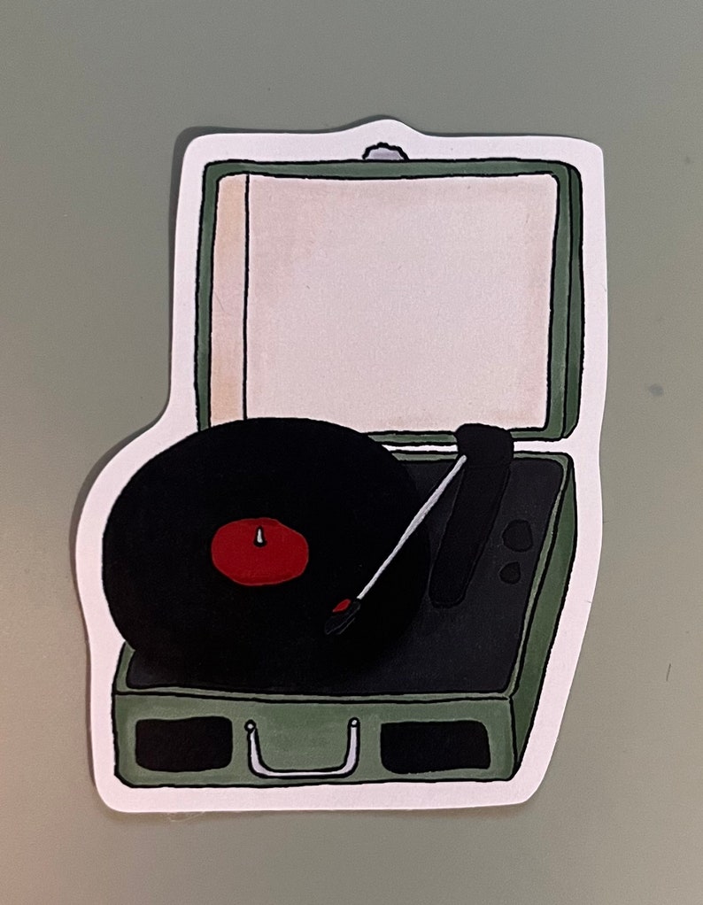 Record Player Sticker - Etsy