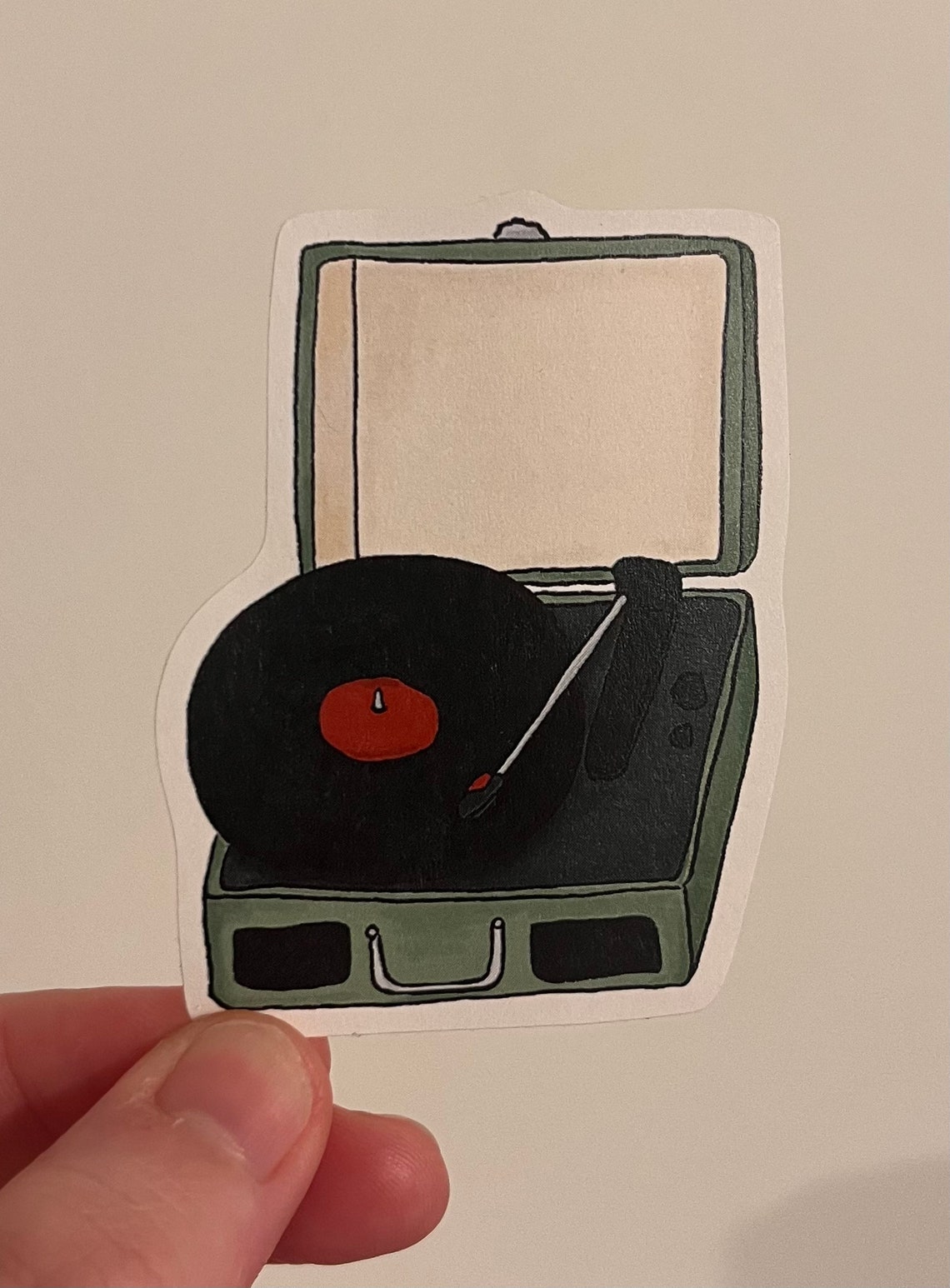 Record Player Sticker - Etsy