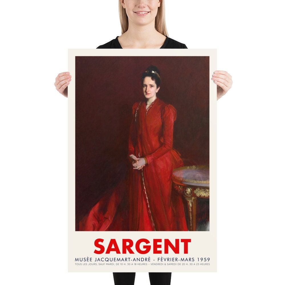 John Singer Sargent Exhibition Poster | Portrait of Mrs. Elliott Fitch ...