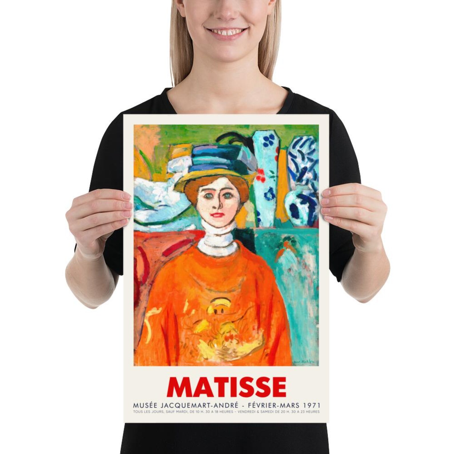 Matisse Exhibition Poster | La Fille Aux Yeux Verts (the Girl With ...