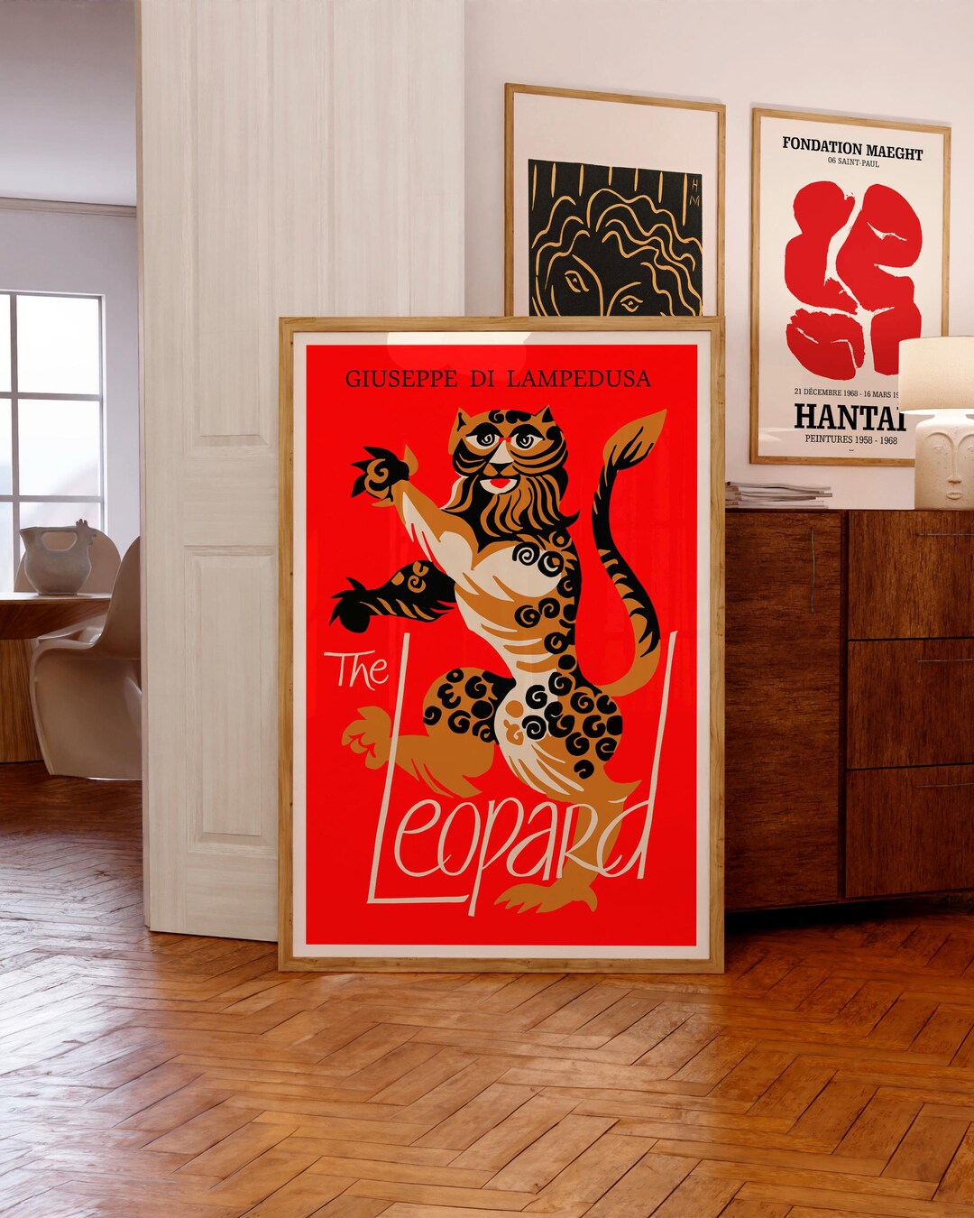 Guiseppe Di Lampedusa, the Leopard Book Cover Poster, 1960 by Hans ...