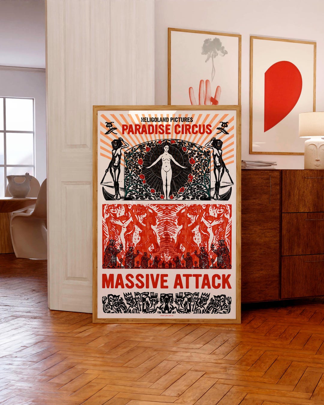 Massive Attack Album Poster Heligoland Robert Del Naja & Grant Marshall ...