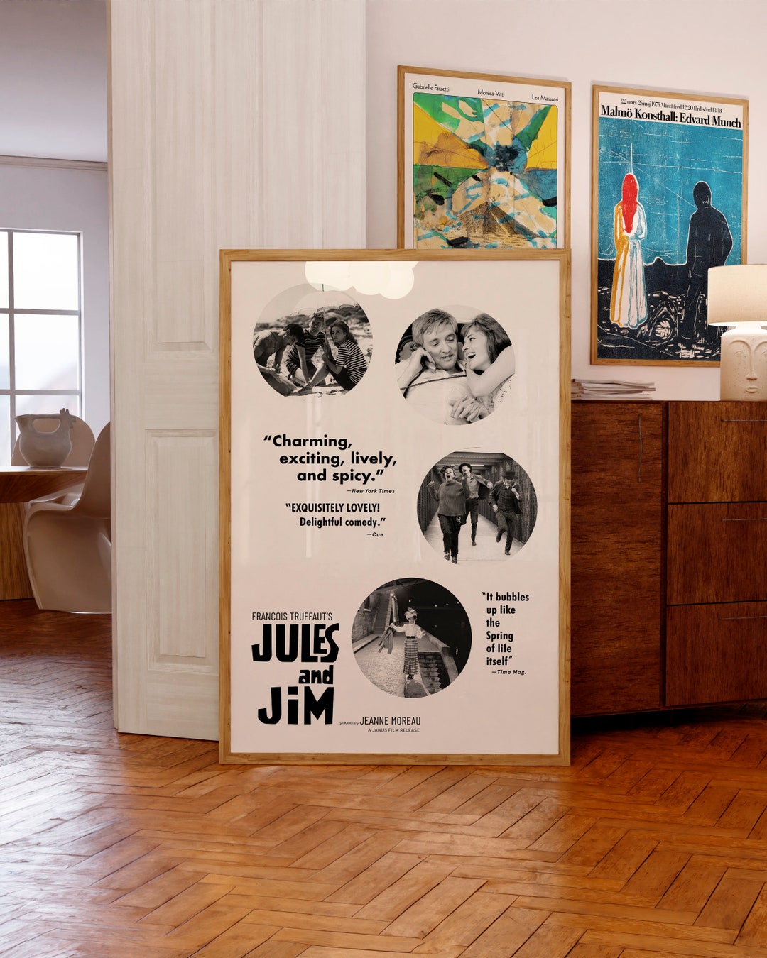 Jules and Jim (1962) English Movie Poster | French Movie by François ...