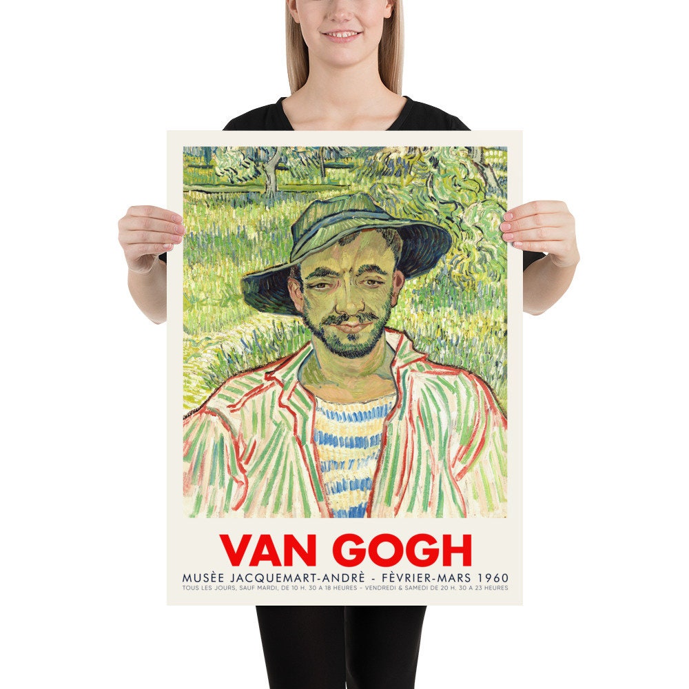 Van Gogh Exhibition Poster | Portrait of a Young Peasant, 1889 | Museum ...