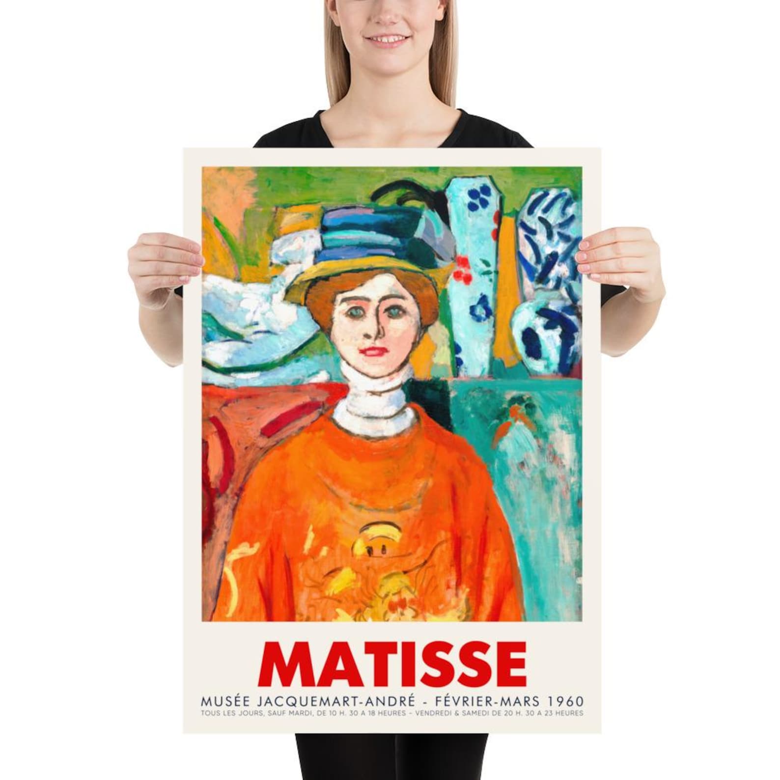 Matisse Exhibition Poster | La Fille Aux Yeux Verts (the Girl With ...