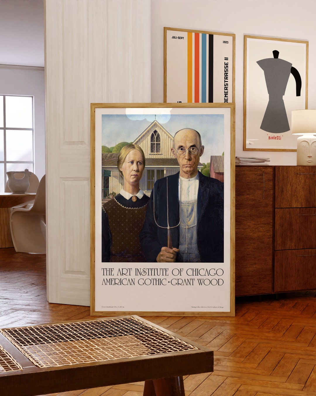 American Gothic, 1930 Grant Wood Art Print Classic American Art Iconic ...