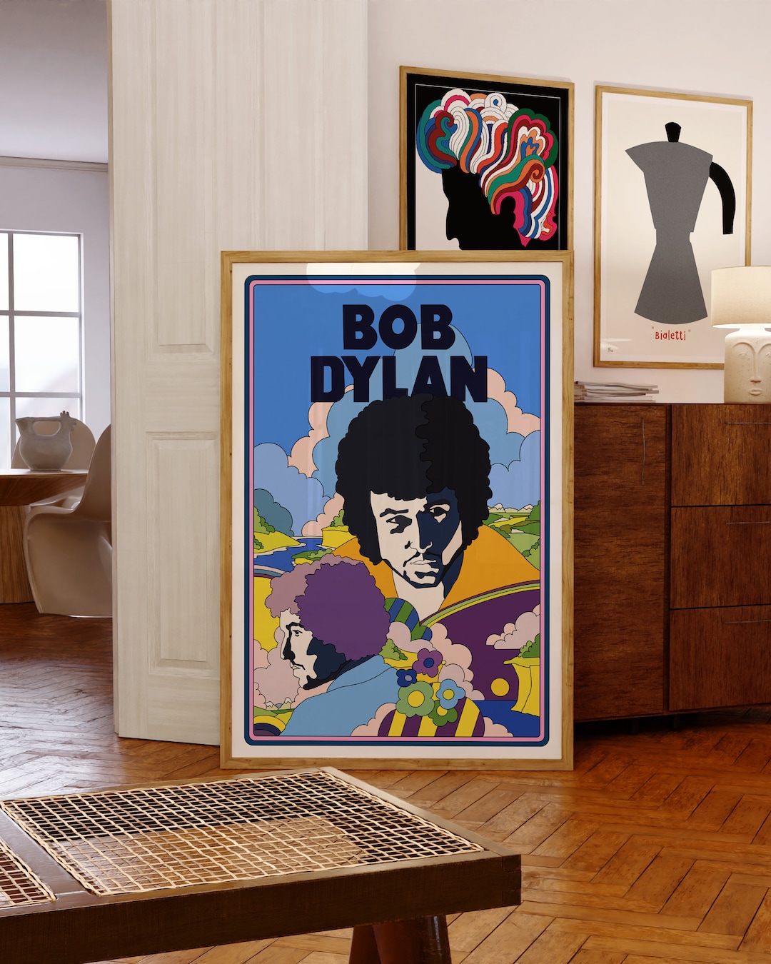 Bob Dylan, 1972 | Peter De Smet Psychedelic Music Poster | Birthday ...
