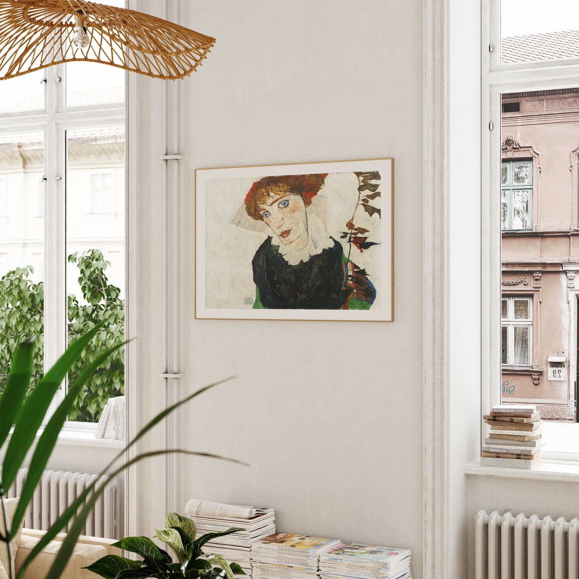 Egon Schiele, Portrait of Wally Neuzil, Expressionist Giclée Art Print ...