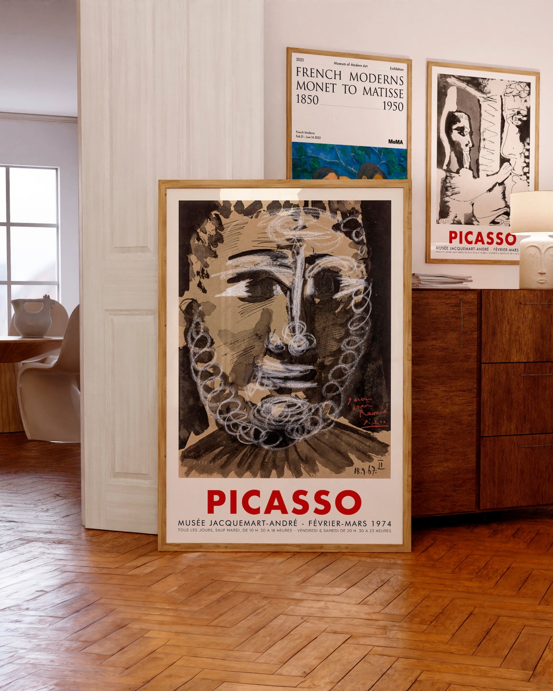 Picasso Exhibition Poster | Tête De Jeune Homme Barbu, 1967 | Museum ...