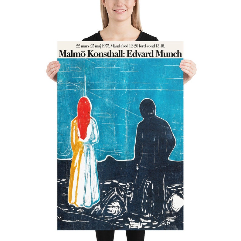 Edvard Munch Exhibition Poster | the Lonely Ones Giclée Print - Etsy