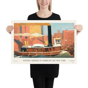 Edward Hopper Exhibition Poster | Tugboat With Black Smokestack, 1908 ...