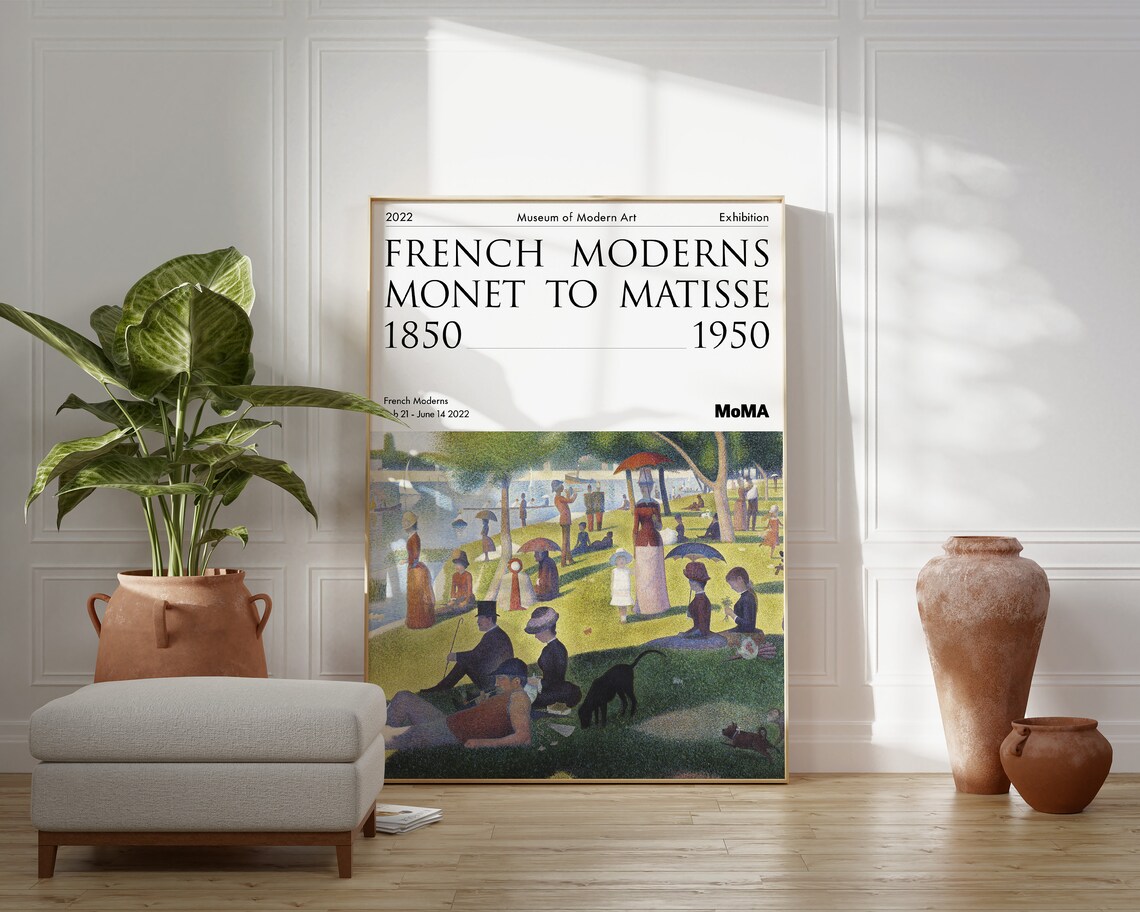 Georges Seurat Exhibition Poster | A Sunday Afternoon on the Island of ...