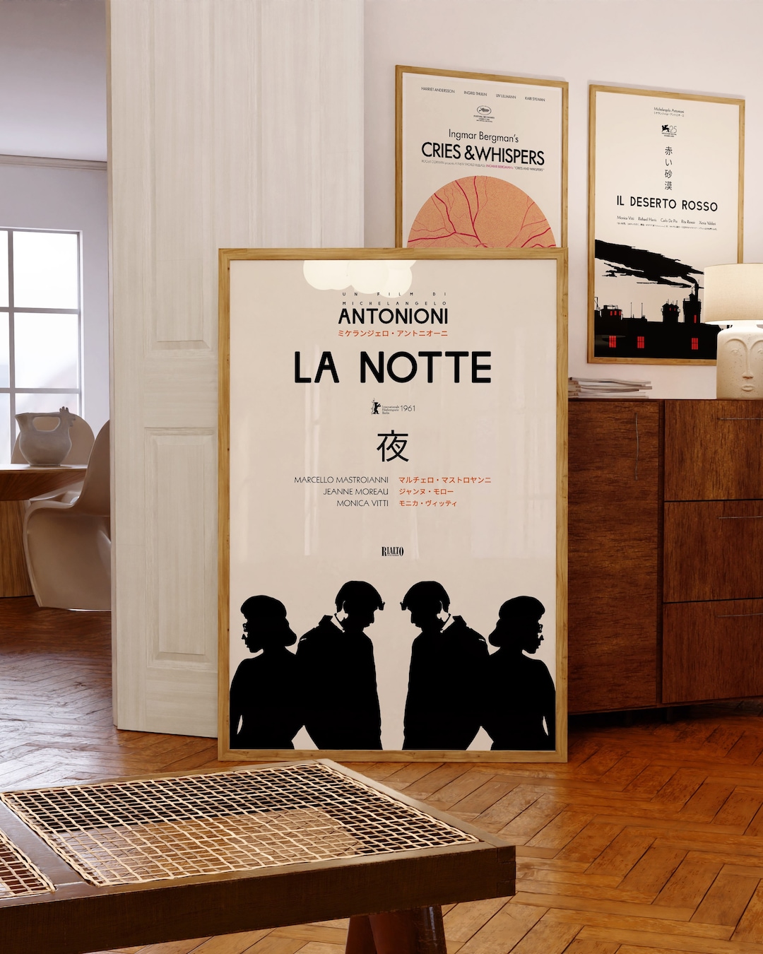 La Notte (1961) Japanese Movie Poster | Antonioni Film, Giclée Art ...