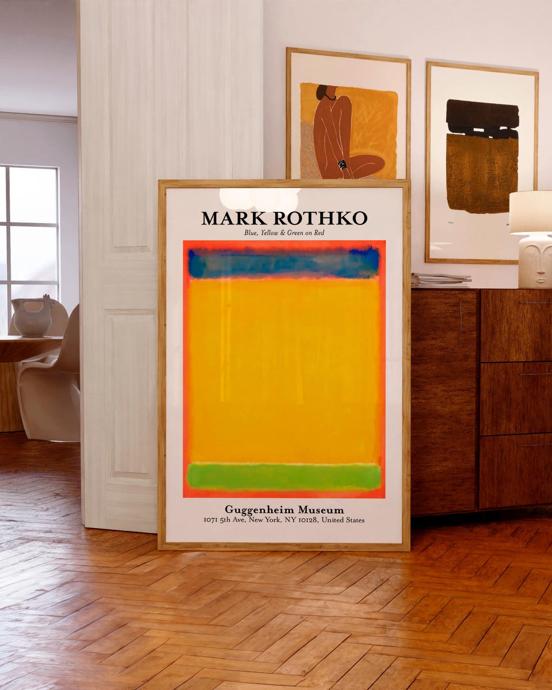Mark Rothko Art Prints | Blue, Yellow and Green on Red, 1954 ...