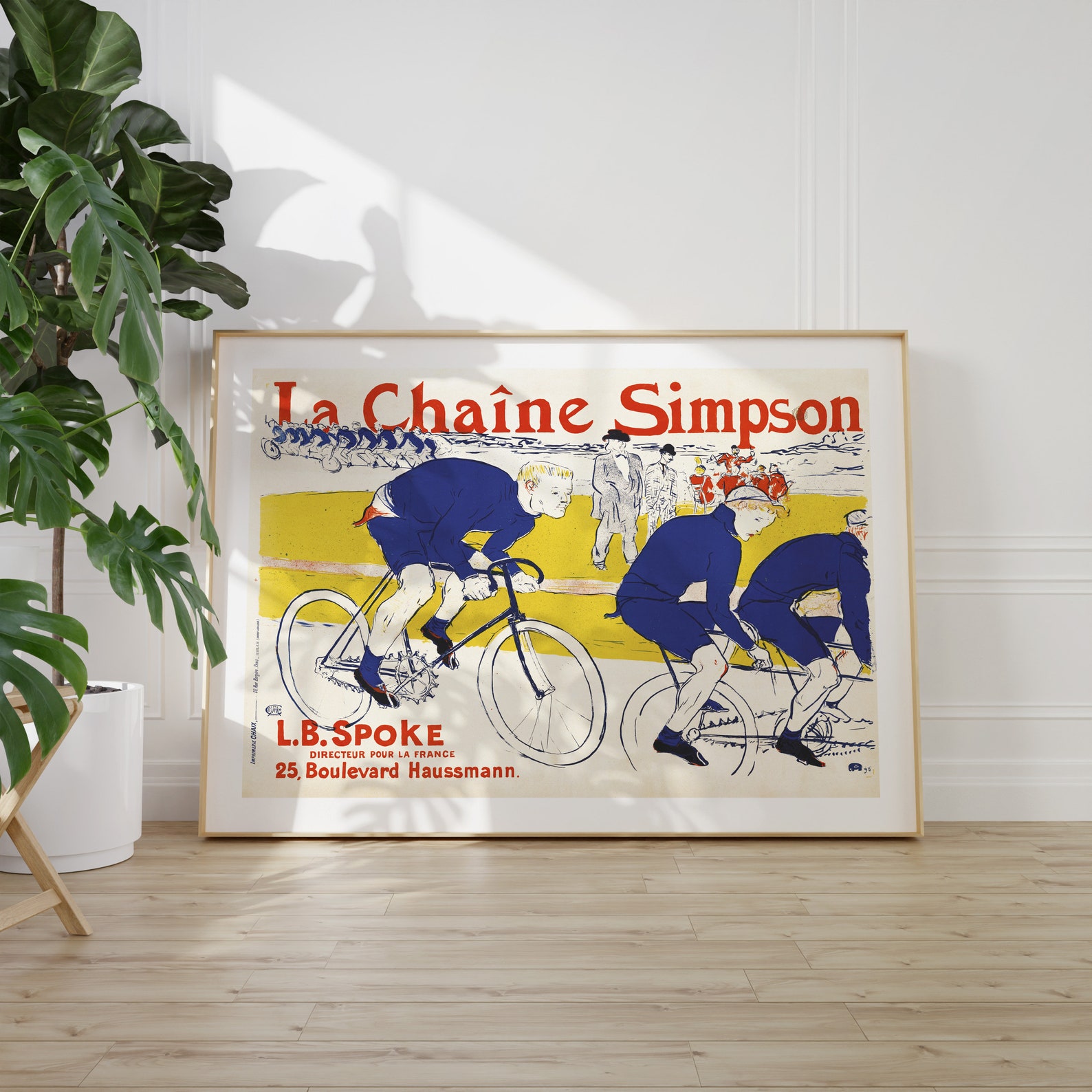 Toulouse-lautrec Simpson Chain Poster | Vintage Bicycle Art Print - Etsy