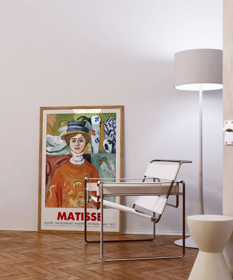 Matisse Exhibition Poster | La Fille Aux Yeux Verts (the Girl With ...
