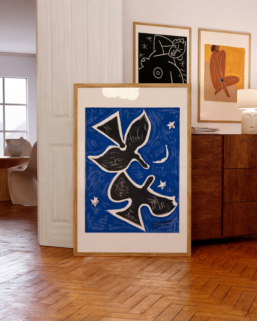 Georges Braque Art Print | Blue Birds (les Peintres Temoins De Leur ...
