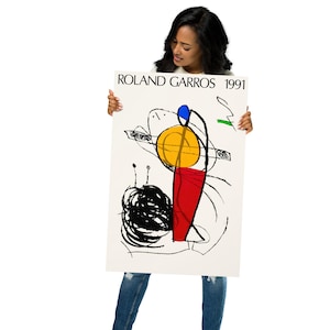 Roland Garros, 1991 | Joan Miro Tennis Poster | Museum-quality Giclée ...