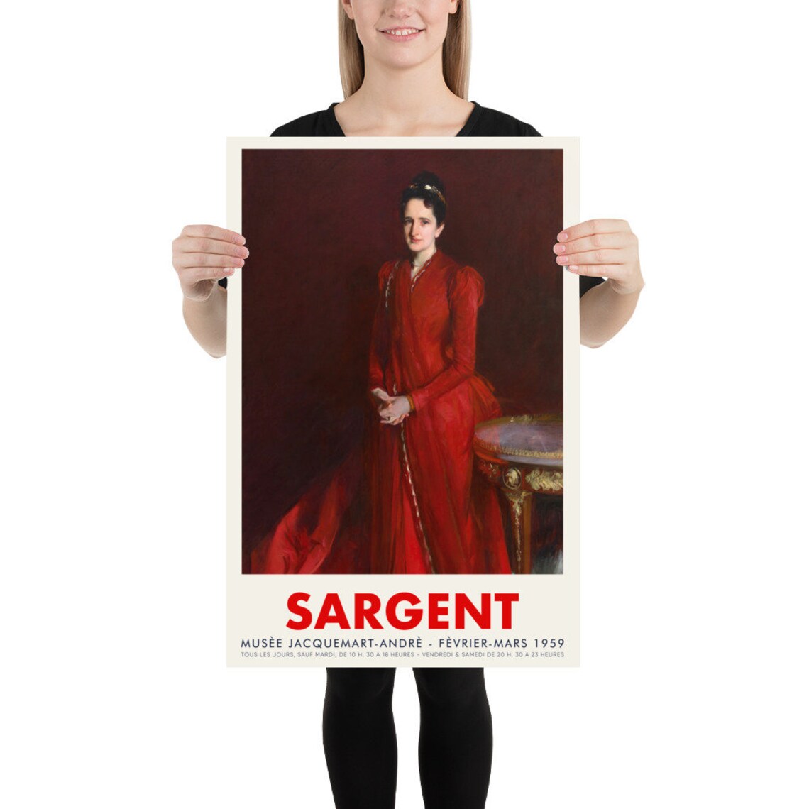 John Singer Sargent Exhibition Poster | Portrait of Mrs. Elliott Fitch ...