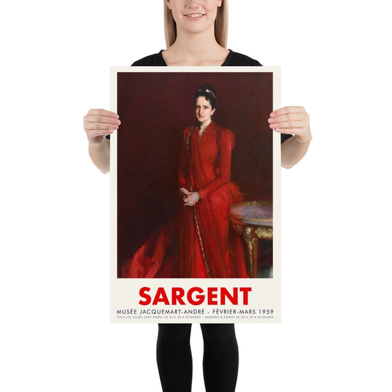 John Singer Sargent Exhibition Poster | Portrait of Mrs. Elliott Fitch ...