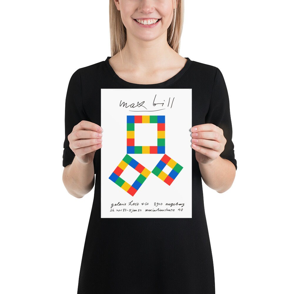 Max Bill Poster Galerie Hesz 1984 - Etsy Schweiz