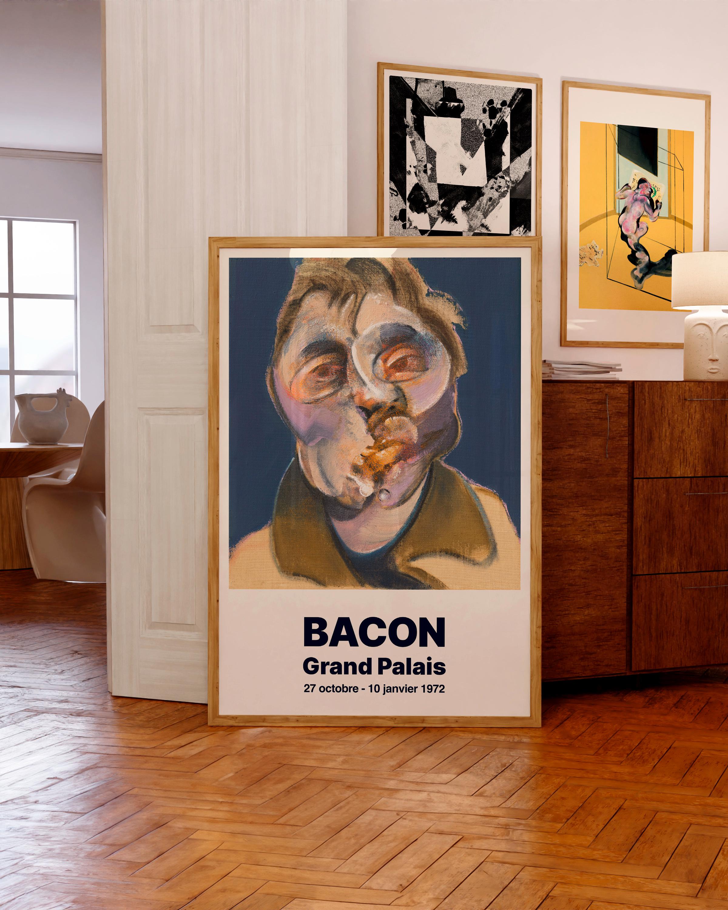 Francis Bacon Exhibition Poster | Self Portrait, 1969 | Grand Palais ...