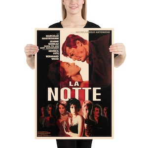 La Notte (1961) | Michelangelo Antonioni Italian Film Poster - Etsy
