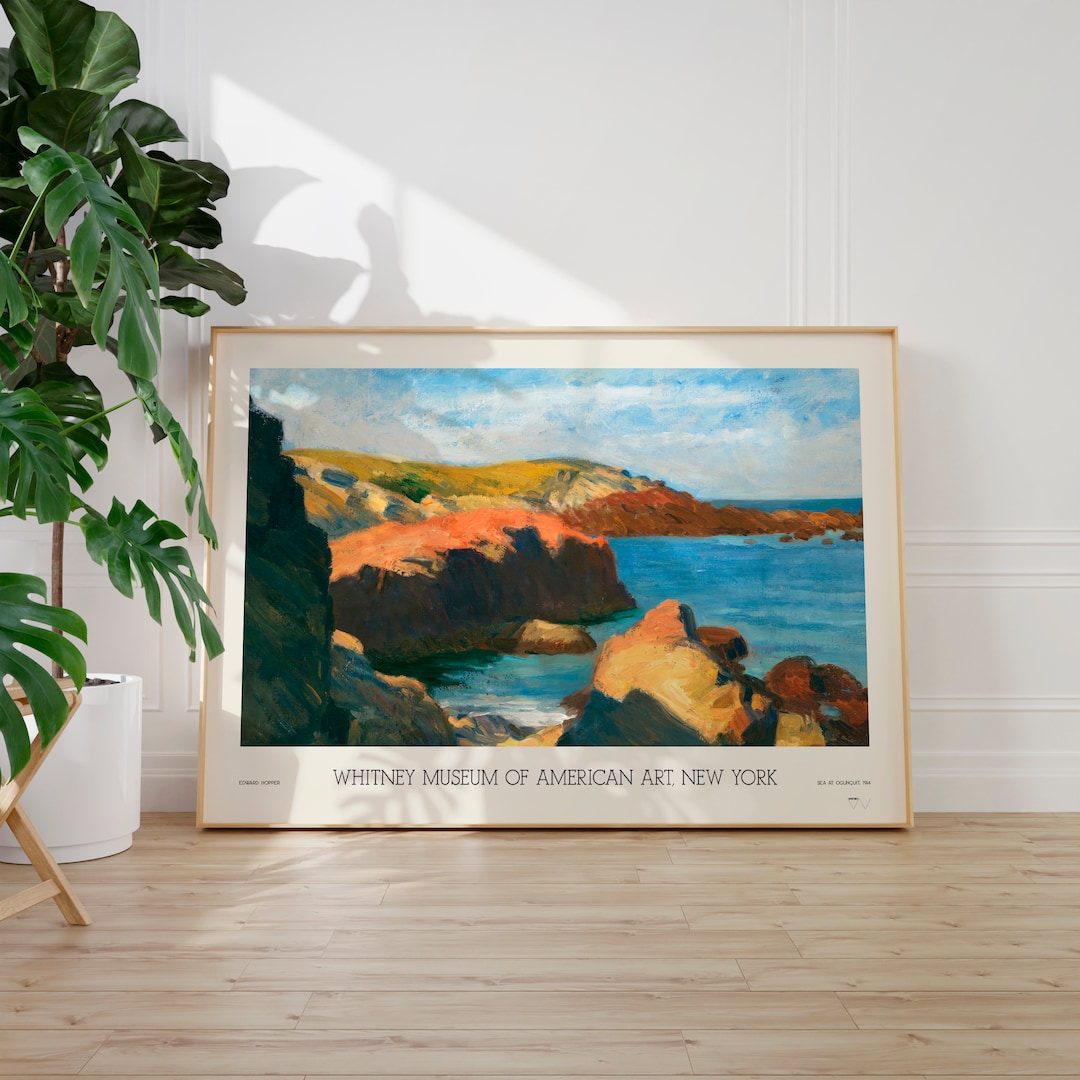 Edward Hopper Exhibition Poster | Sea at Ogunquit, 1914 | Whitney ...