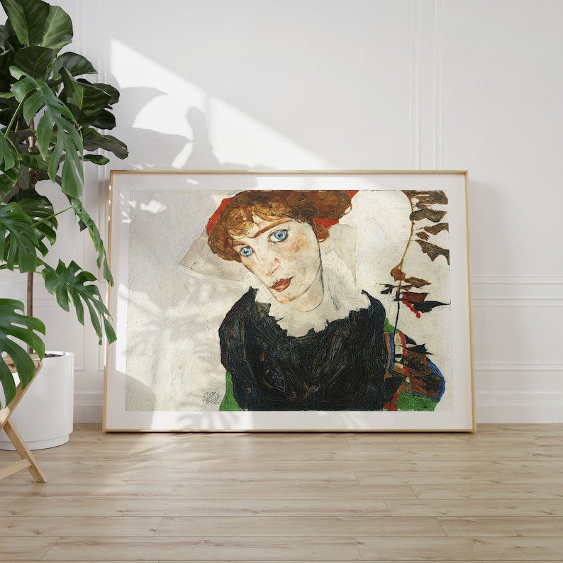 Egon Schiele, Portrait of Wally Neuzil, Expressionist Giclée Art Print ...