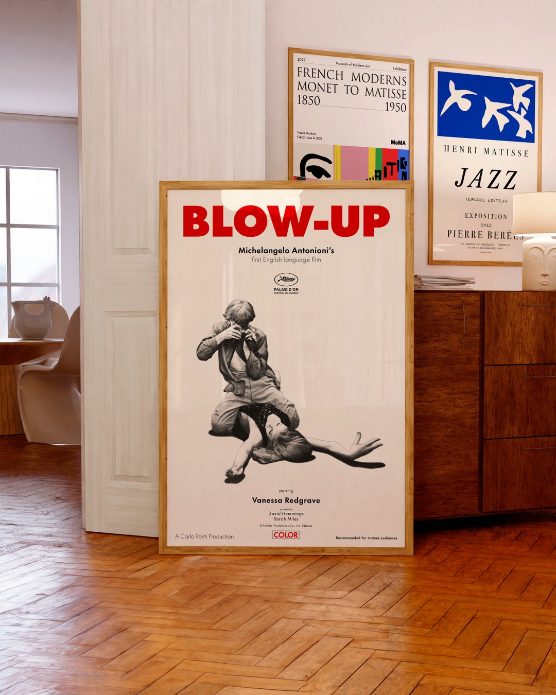 Blow-up (1966) Movie Poster | Michelangelo Antonioni | Cannes Film Festival | Mid-century Modern ...