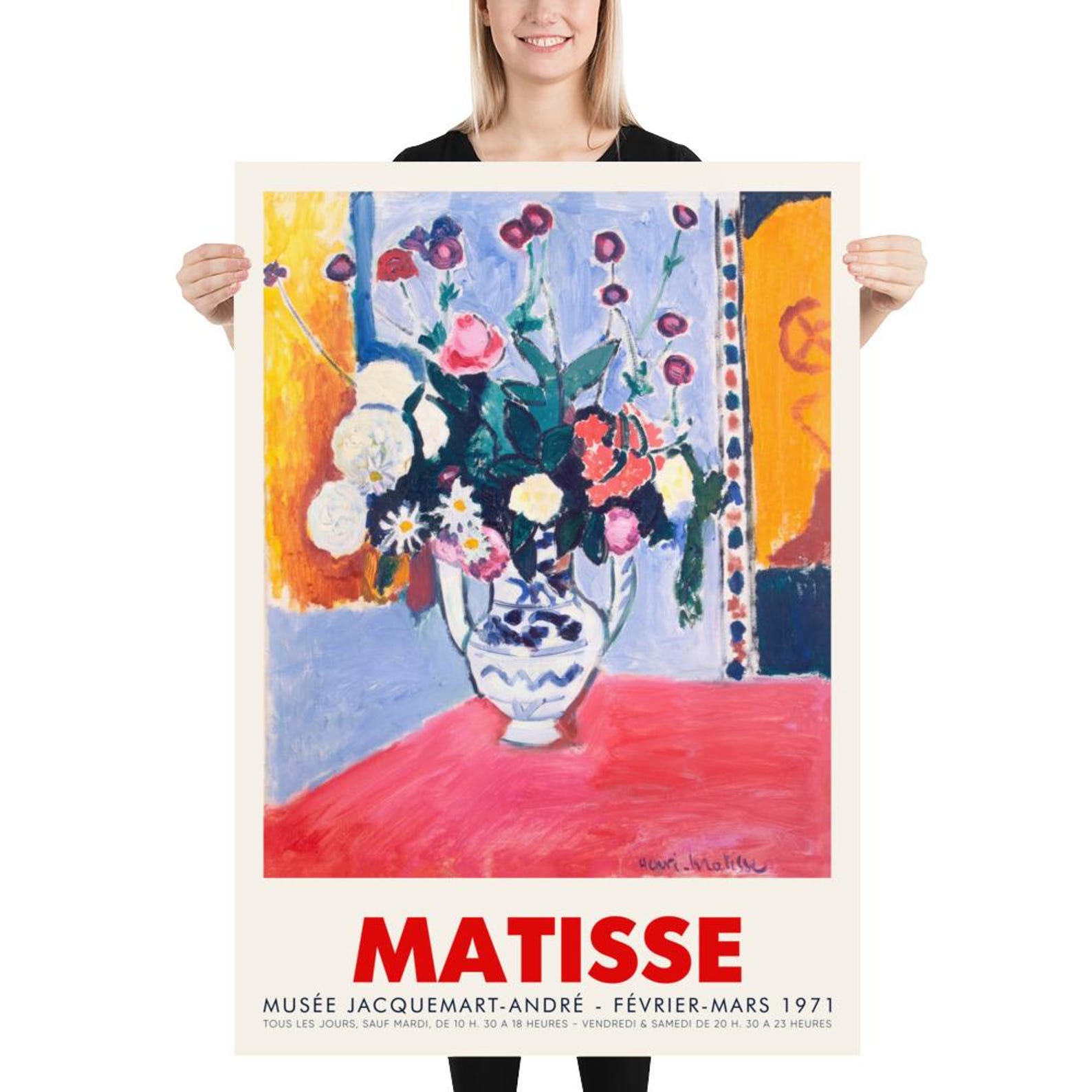Matisse Exhibition Poster | Bouquet Vase With Two Handles, 1907 - Etsy