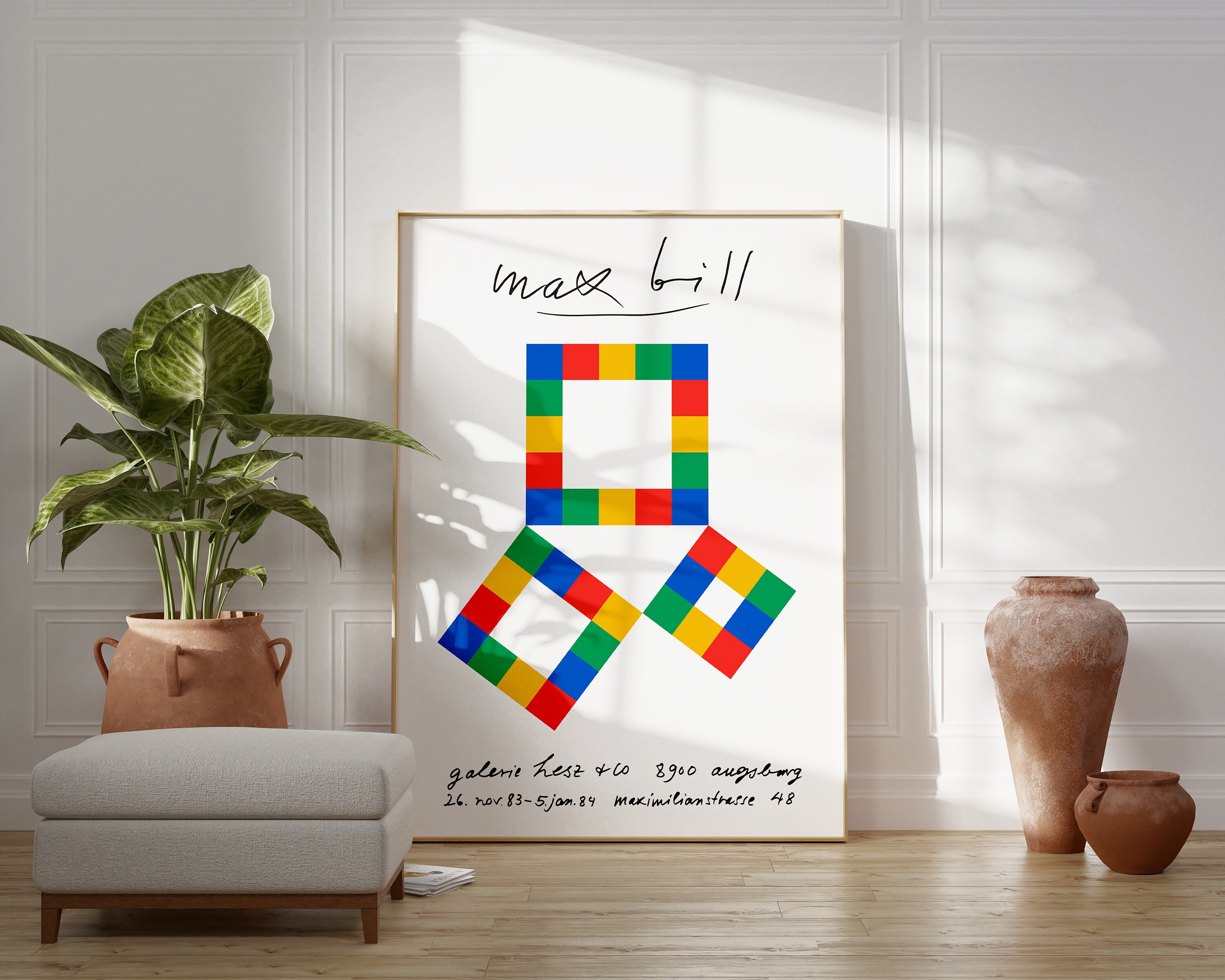 Max Bill Poster Galerie Hesz 1984 - Etsy Schweiz