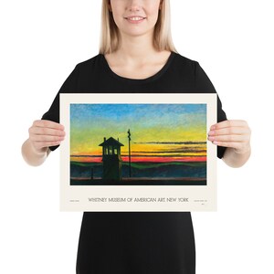 Edward Hopper Exhibition Poster | Railroad Sunset, 1929 | Whitney ...