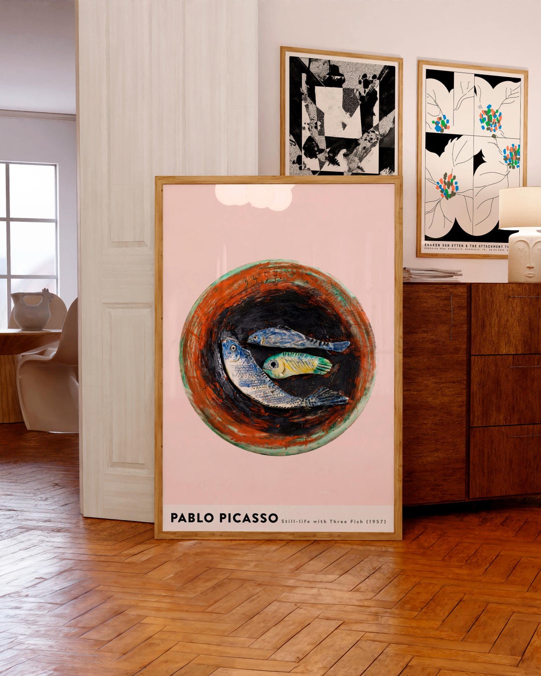 Picasso Art Print | Still-life With Three Fish (1957) | Museum-quality ...