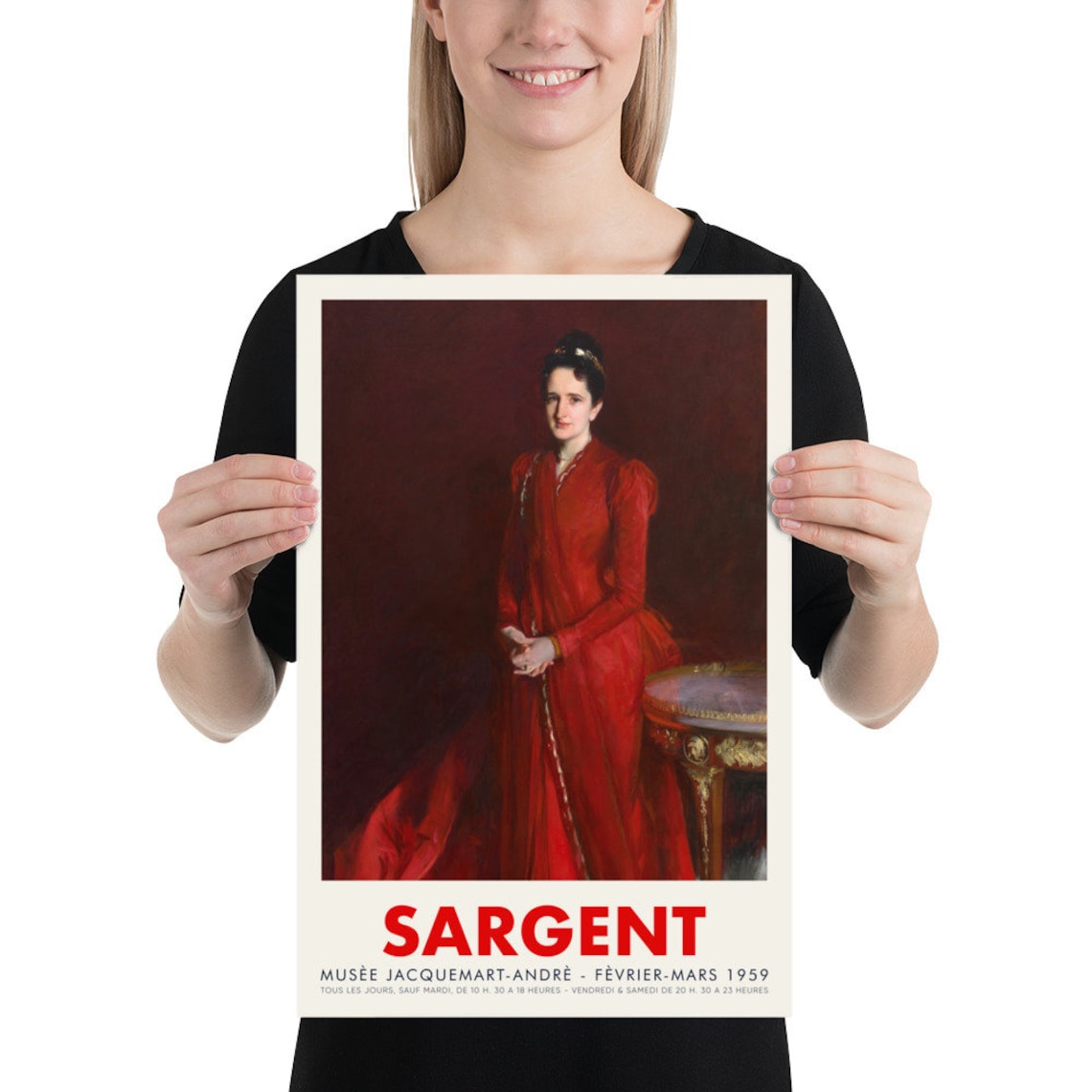John Singer Sargent Exhibition Poster | Portrait of Mrs. Elliott Fitch ...
