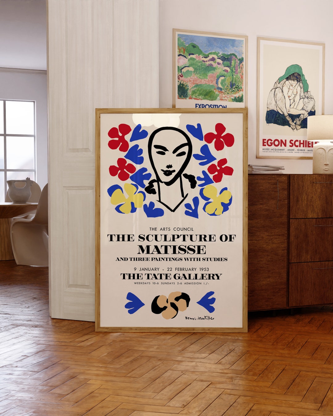 Matisse Exhibition Poster | the Tate Gallery, 1953 | Mid-century Modern ...