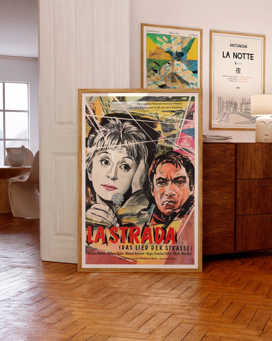 La Strada German Movie Poster, 1954 | Das Lied Der Strasse | by ...