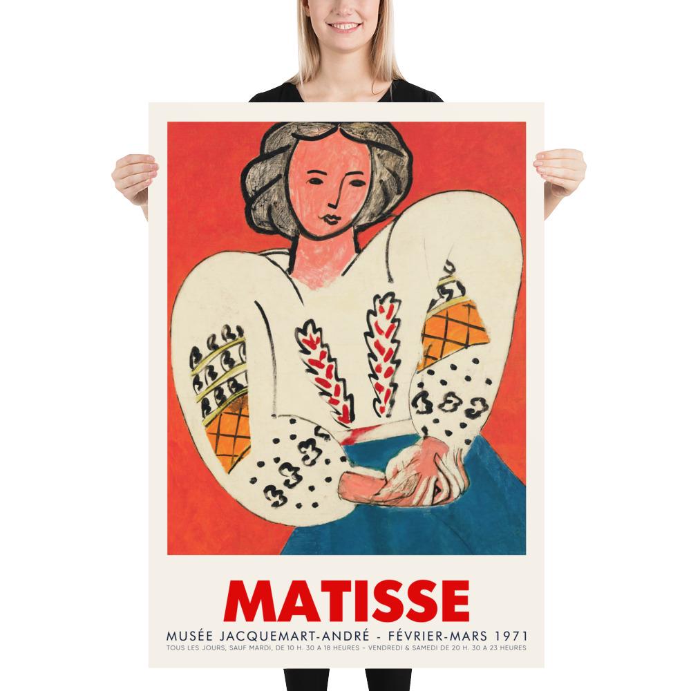 Matisse Exhibition Poster | La Blouse Roumaine, 1940 | Museum Wall Art ...