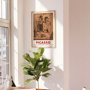 Picasso Exhibition Poster the Frugal Repast le Repas Frugal, 1904 ...