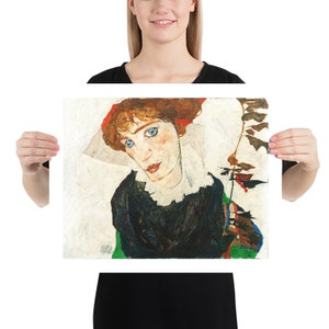 Egon Schiele, Portrait of Wally Neuzil, Expressionist Giclée Art Print ...