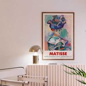Matisse Exhibition Poster | Femme Au Chapeau (woman With a Hat), 1905 | Museum-quality Giclée ...