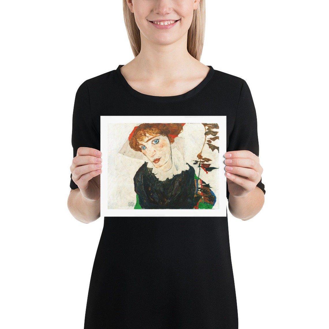 Egon Schiele, Portrait of Wally Neuzil, Expressionist Giclée Art Print ...